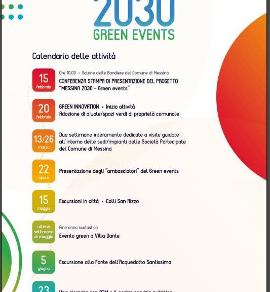 Progetto “Messina 2030 Green Events”: siglato a Palazzo Zanca il ...