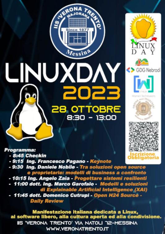 ‘Linux Day 2023’: all’istituto Verona Trento di Messina importante ...