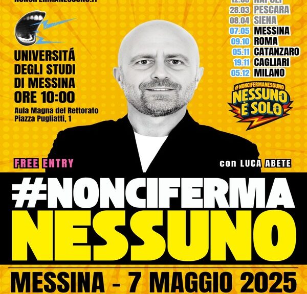 Mercoledì 7 maggio presso l’Università di Messina,Tour motivazionale # ...
